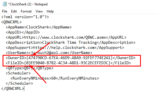 Updating QWC Owner ID/File ID
